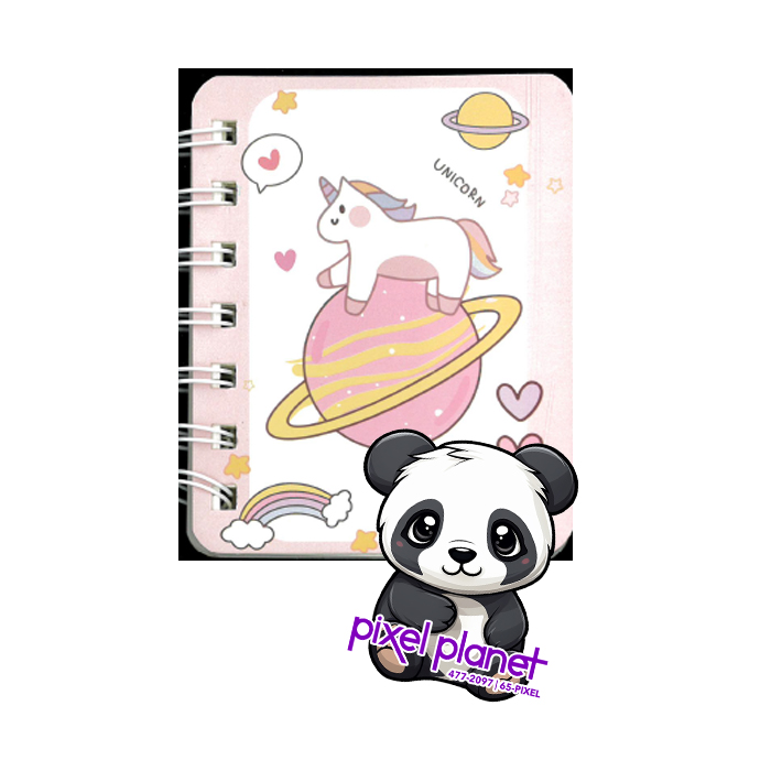 Unicorn Mini Notebook - Pixel Planet