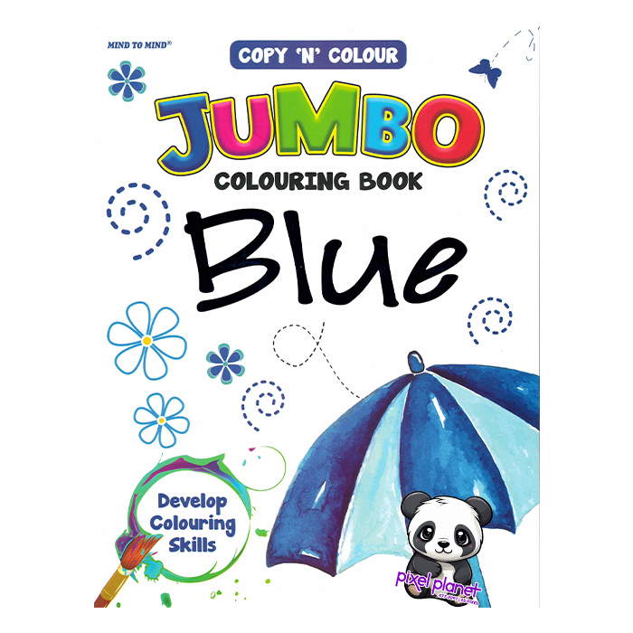 Jumbo Blue Col. Book - Pixel Planet