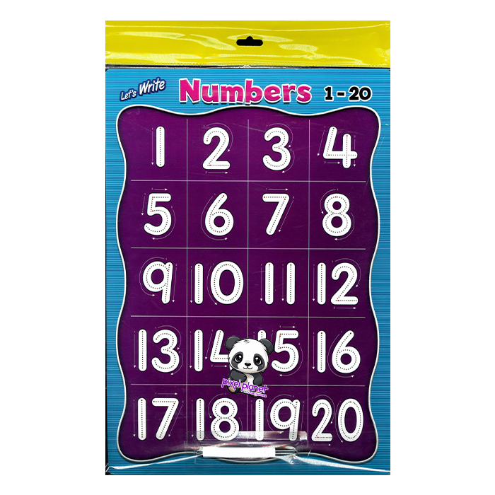 Let's write numbers 1-20 - Pixel Planet