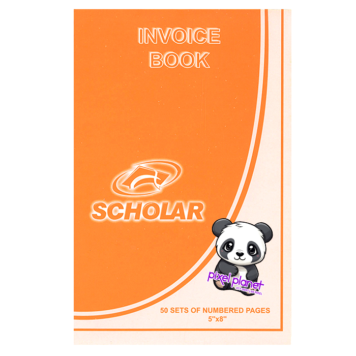 Scholar Invoice Book 5 x 8 Numbered - Pixel Planet