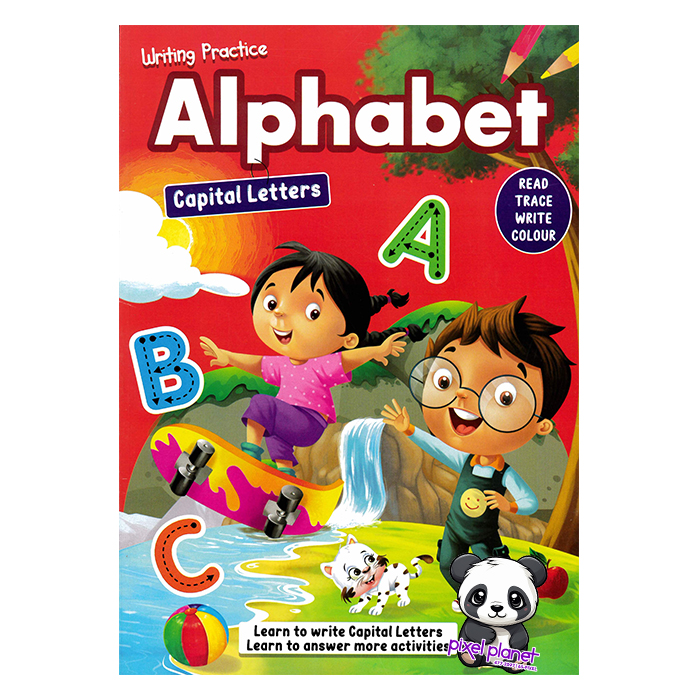 Writing Practice Alphabet Cap. Letters - Pixel Planet