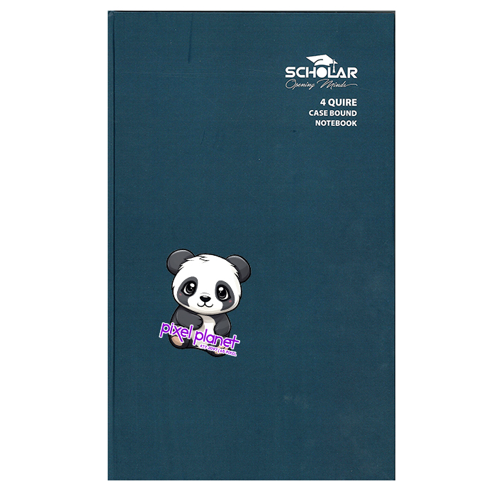 4 Quire casebound notebook 8 x 13 - Pixel Planet