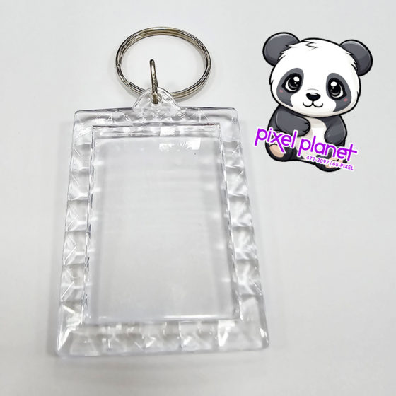 Custom Acrylic Keychain - Pixel Planet