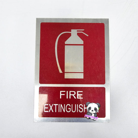 Metal Fire Extinguisher Sign - Pixel Planet