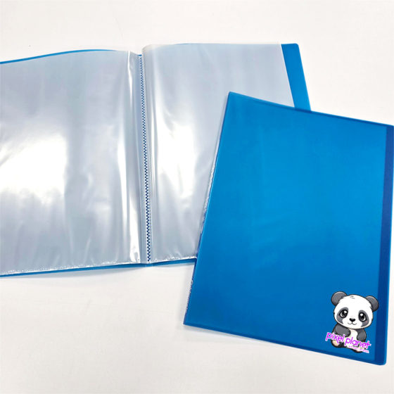 40 Pocket Portfolio Foldermate Blue - Pixel Planet