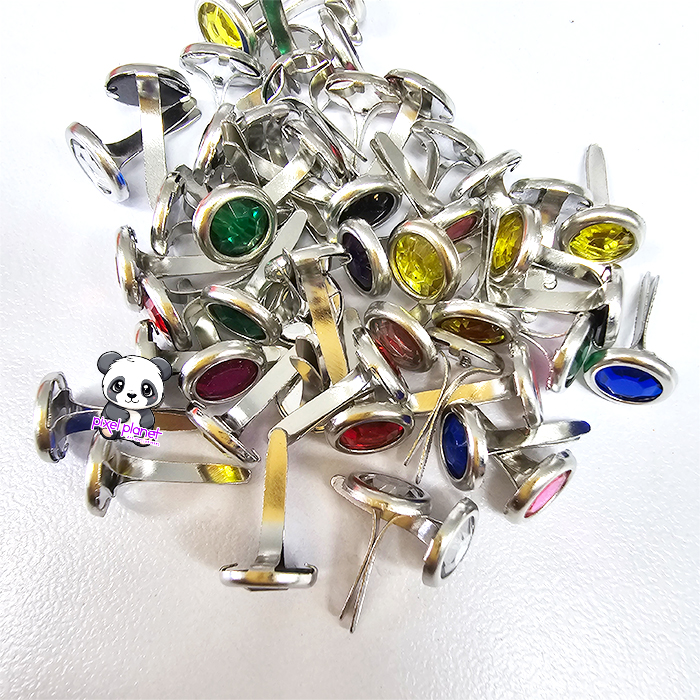 Decorative Single Mini Fasteners - Pixel Planet