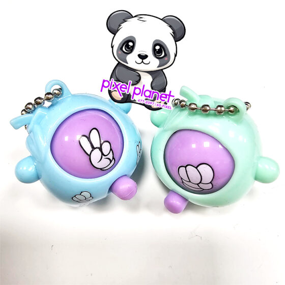 Rock Paper Scissors Keychain - Pixel Planet