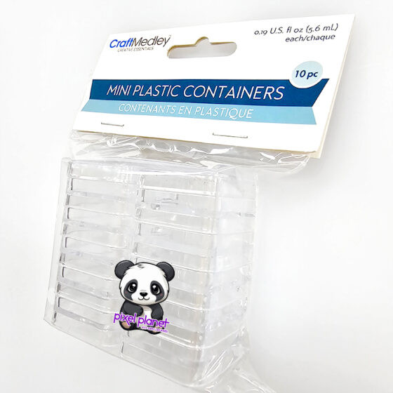 Mini Square Plastic Containers - Pixel Planet